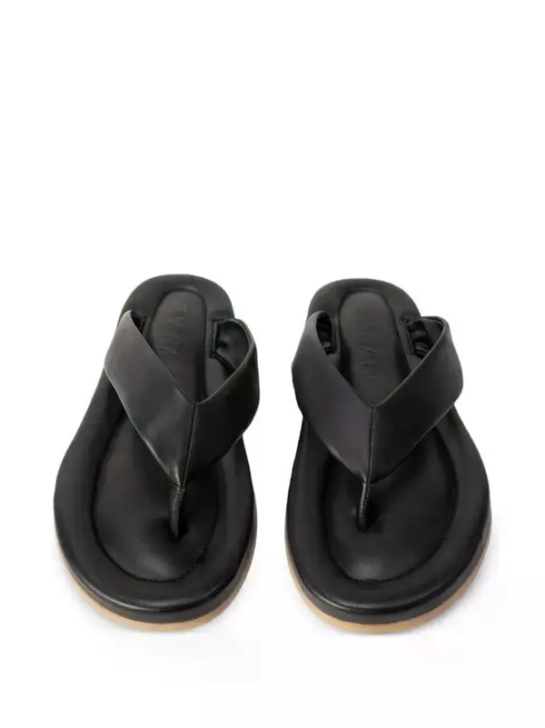 By Far Dasha 2.0 Leather Sandals - Black