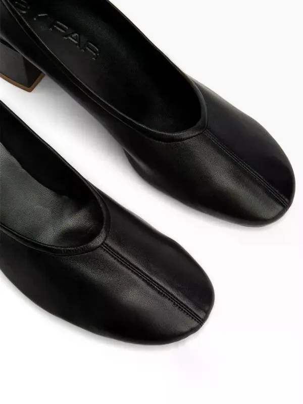 By Far Prudence Leather Pumps - Black