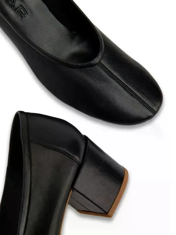 By Far Prudence Leather Pumps - Black