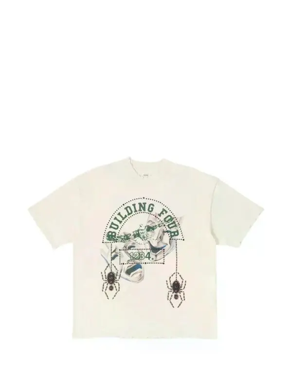 BLDG4 Embellished T-shirt - White