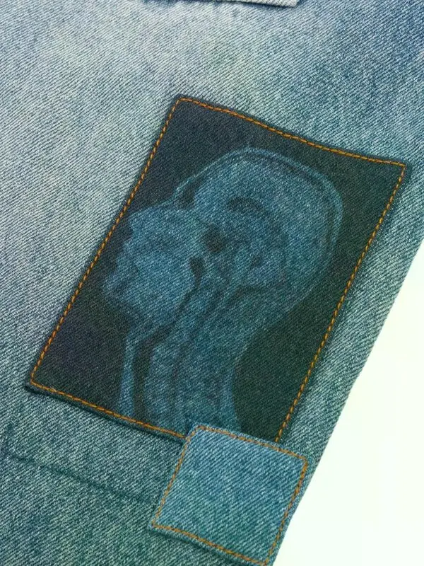 BLDG4 Editorial Graphic Print Jeans