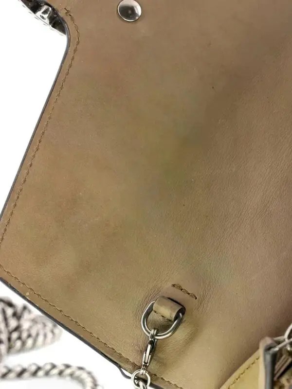 Gucci Dionysus Chain Wallet Gg Coated Canvas - Brown