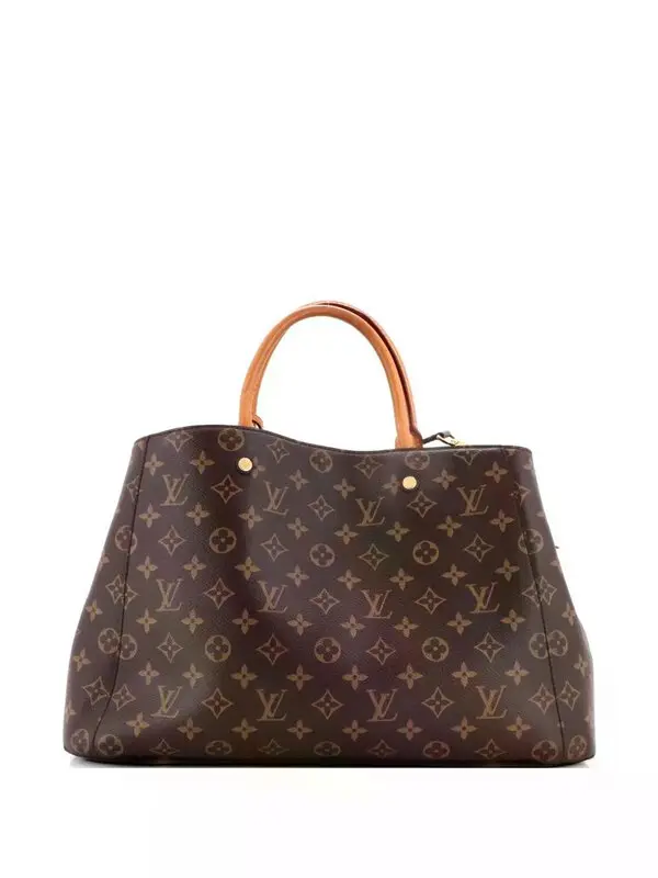 LOUIS VUITTON Montaigne Monogram Canvas Gm Tote Bag - Brown