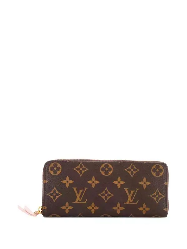 LOUIS VUITTON Clemence Wallet Monogram Canvas Small Wallets - Brown