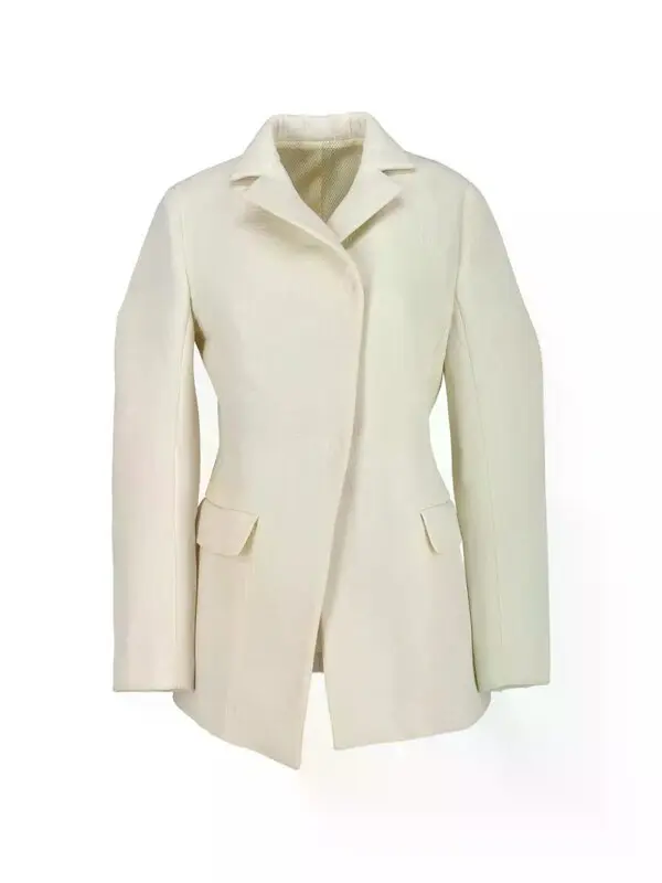 Vintage Textured Notched-lapel Blazer