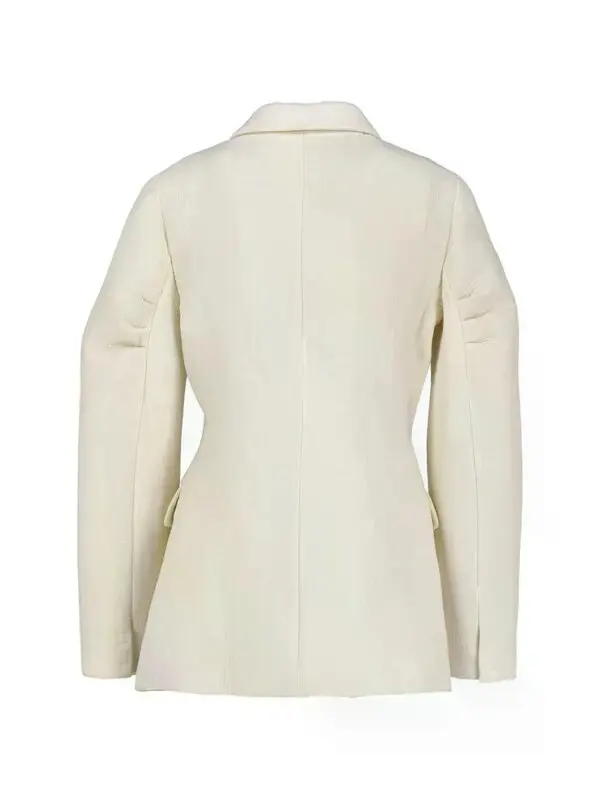 Vintage Textured Notched-lapel Blazer