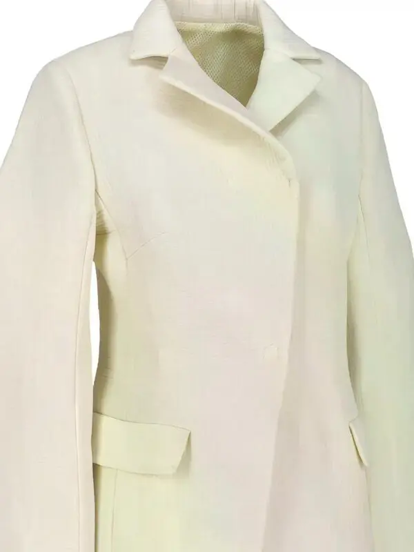 Vintage Textured Notched-lapel Blazer