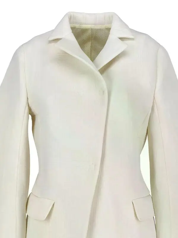 Vintage Textured Notched-lapel Blazer