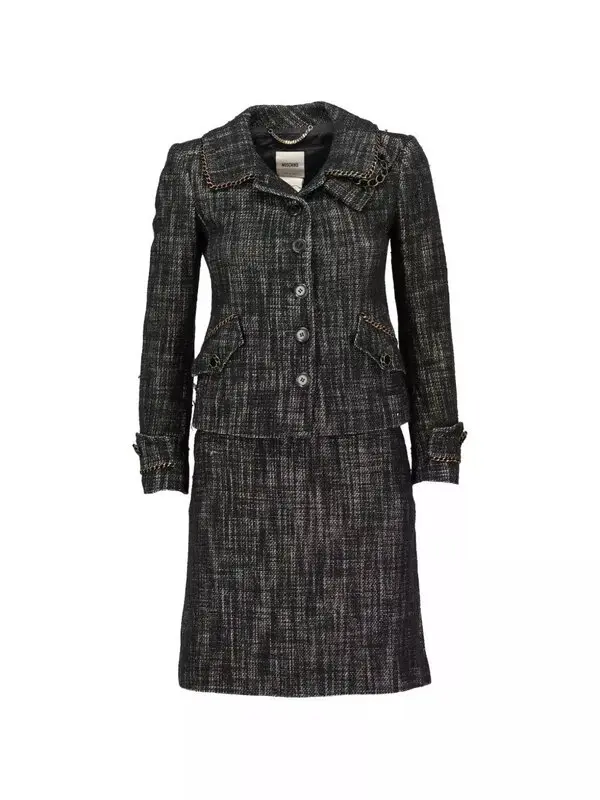 Moschino Chain-trim Tweed Skirt Suit