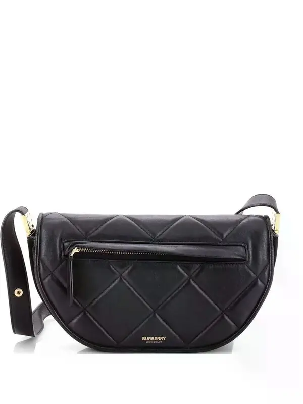 Burberry Olympia Flap Bag Quilted Leather Small Shoulder Bag