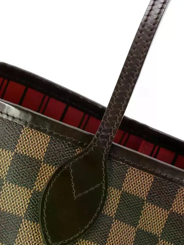 LOUIS VUITTON Damier Neverfull Mm Tote Bag - Brown