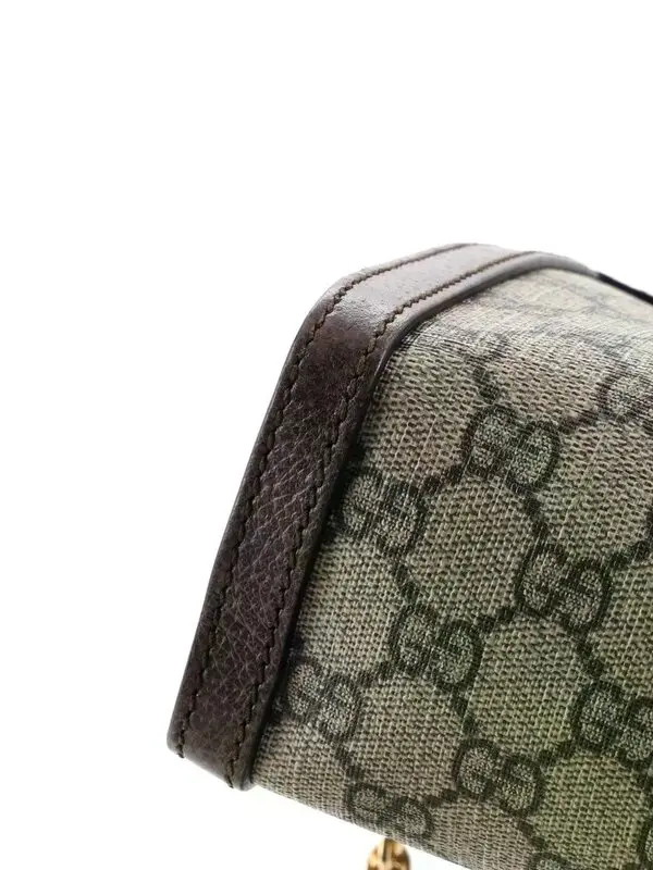 Gucci Ophidia Chain Shoulder Bag Gg Coated Canvas Small Crossbody Bag - Brown