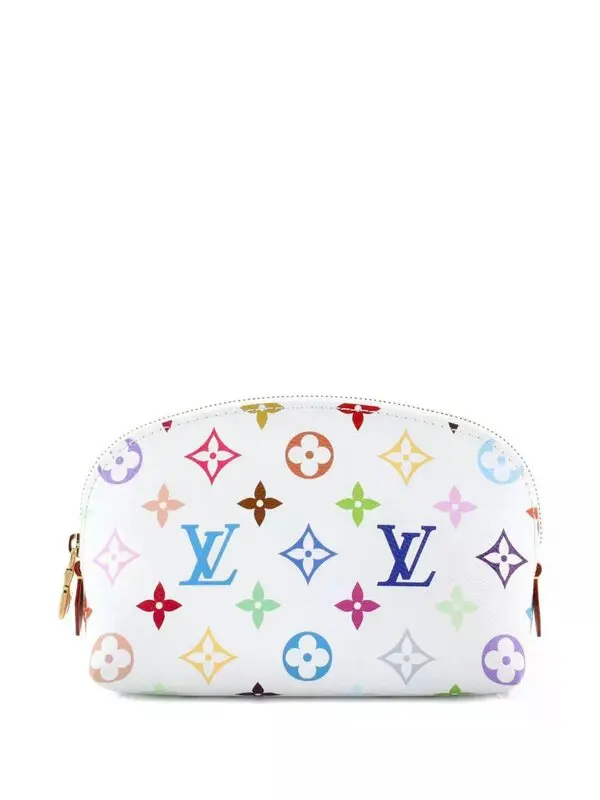 LOUIS VUITTON X Takashi Murakami Cosmetic Monogram Multicolor Pm Pouch - White