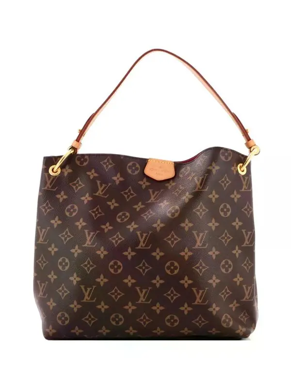 LOUIS VUITTON Monogram Canvas Pm Hobo Bag - Brown