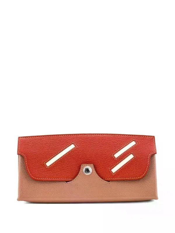 Hermès In-the-loop' Wink Glasses Case Leather Pouch - Brown