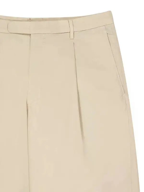 Boglioli Straight-fit Pleated Shorts - Neutrals