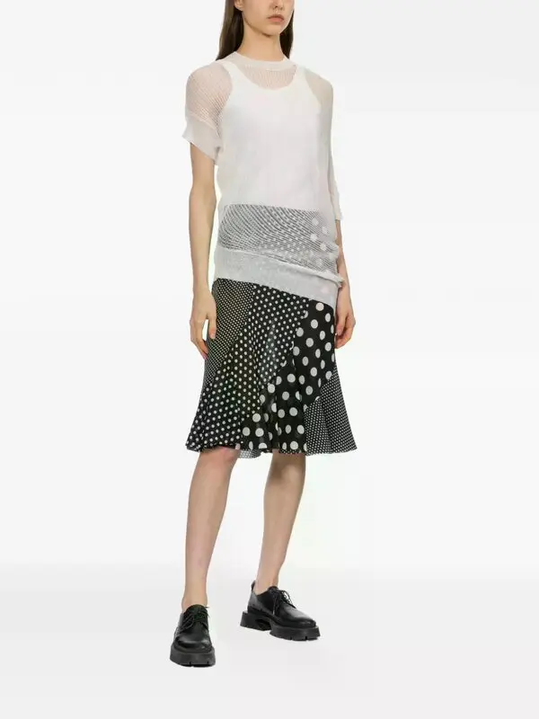 Junya Watanabe Polka-dot Midi Skirt
