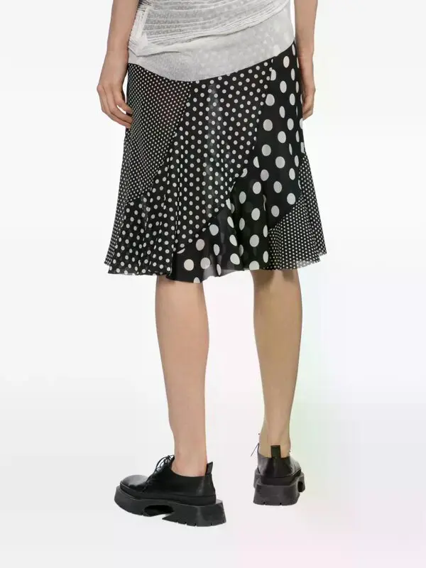 Junya Watanabe Polka-dot Midi Skirt