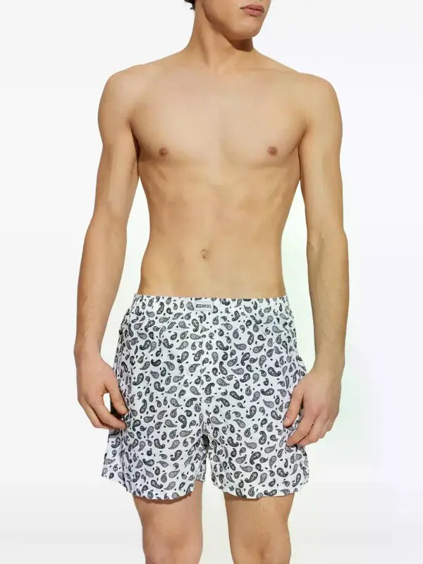 DIESEL® Three-pack Of Cotton Boxers With All-over Print