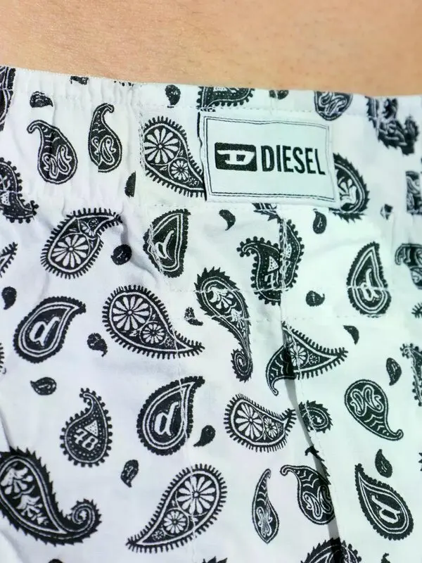 DIESEL® Three-pack Of Cotton Boxers With All-over Print