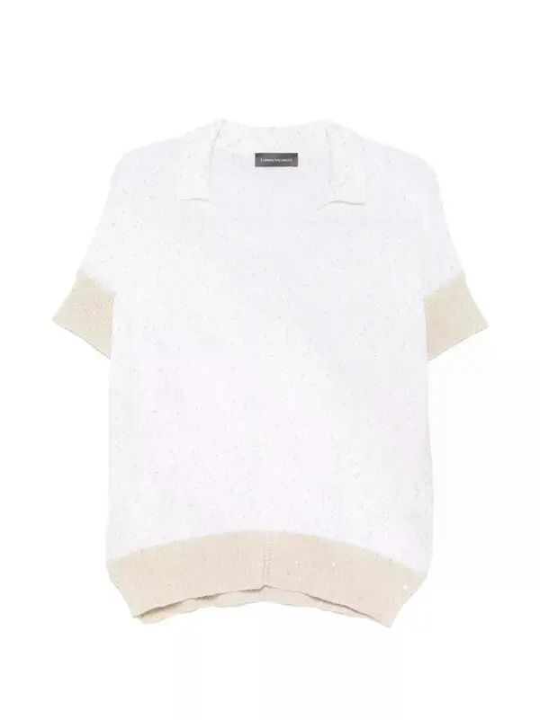 Lorena Antoniazzi V-neck Sequin Embellished Sweater