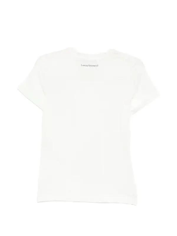 Lorena Antoniazzi V-neck T-shirt With Star Embellishment
