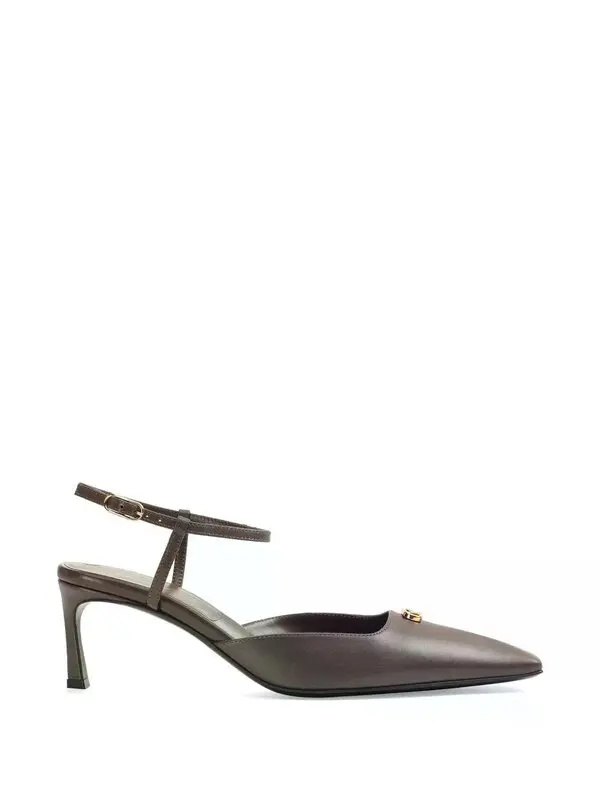 SERGIO ROSSI Surge Logo-plaque Pumps - Brown