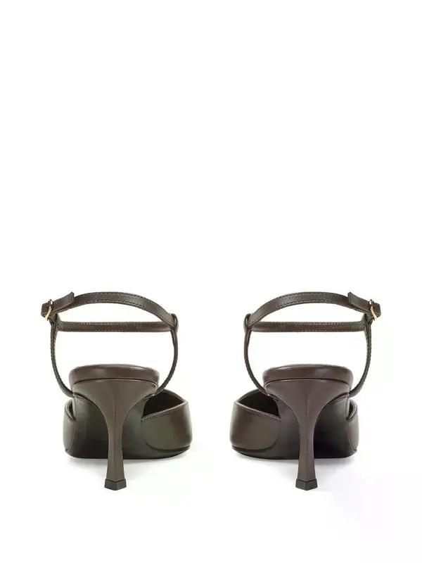 SERGIO ROSSI Surge Logo-plaque Pumps - Brown
