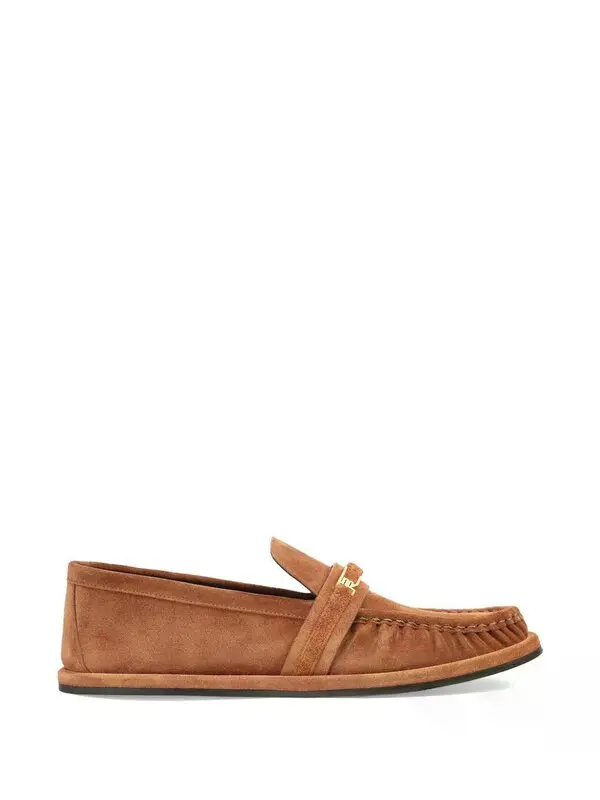SERGIO ROSSI Logo Plaque Loafers