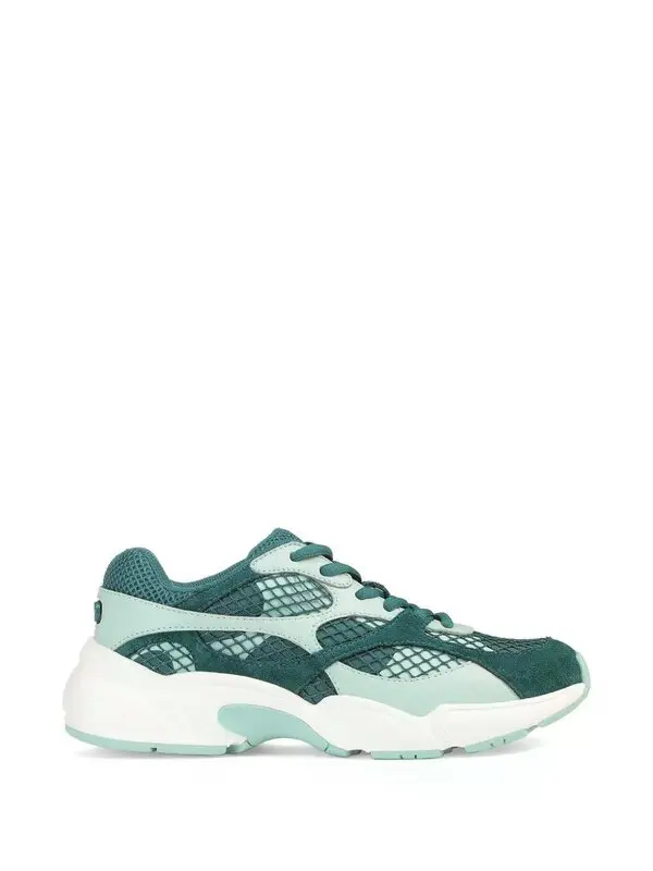 SERGIO ROSSI Panelled Mesh Sneakers - Green