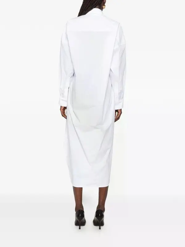 THE FRANKIE SHOP Bloom Organic Cotton Shirt Dress - White