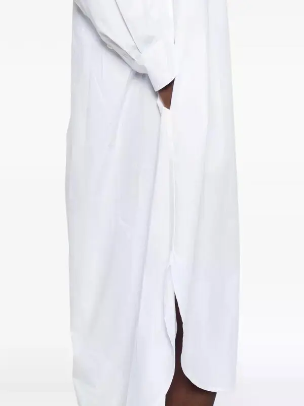 THE FRANKIE SHOP Bloom Organic Cotton Shirt Dress - White