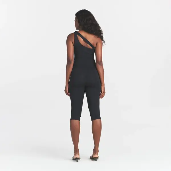 SKIMS One Shoulder Top With Cut Out Detail - Obsidian