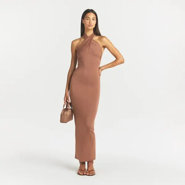 SKIMS Convertible Long Dress - Nutmeg