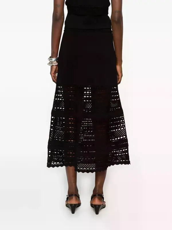 Simkhai Open-stitch Midi Skirt