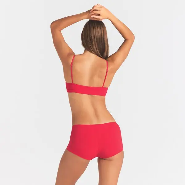 SKIMS Scoop Bralette | Red | | Everyday Cotton - Carmine