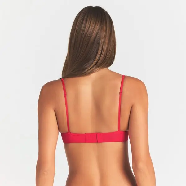 SKIMS T Shirt Bra | Red | | Everyday Cotton - Carmine
