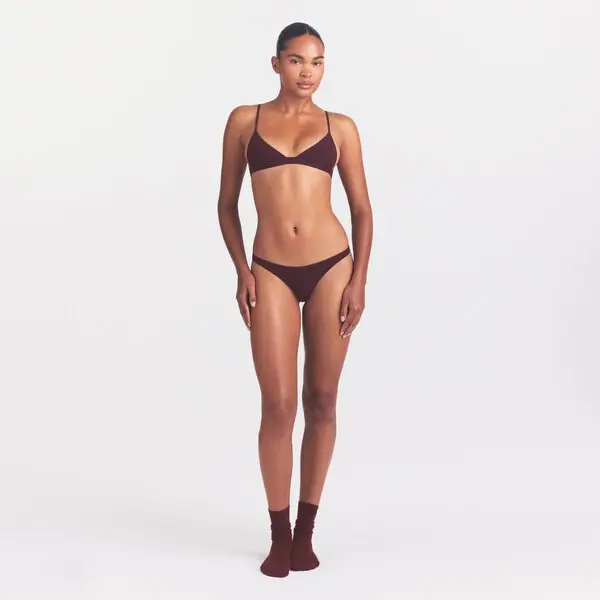 SKIMS Bikini | Red | | Everyday Cotton - Currant
