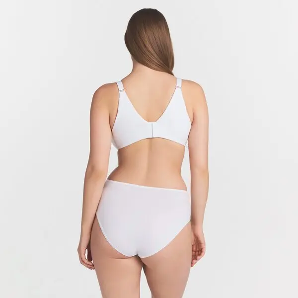 SKIMS Full Coverage Bra | White | | Everyday Cotton - Snow