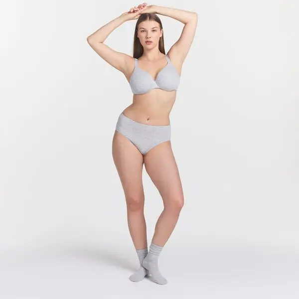 SKIMS Brief | Light Neutral | | Everyday Cotton - Light Heather Grey