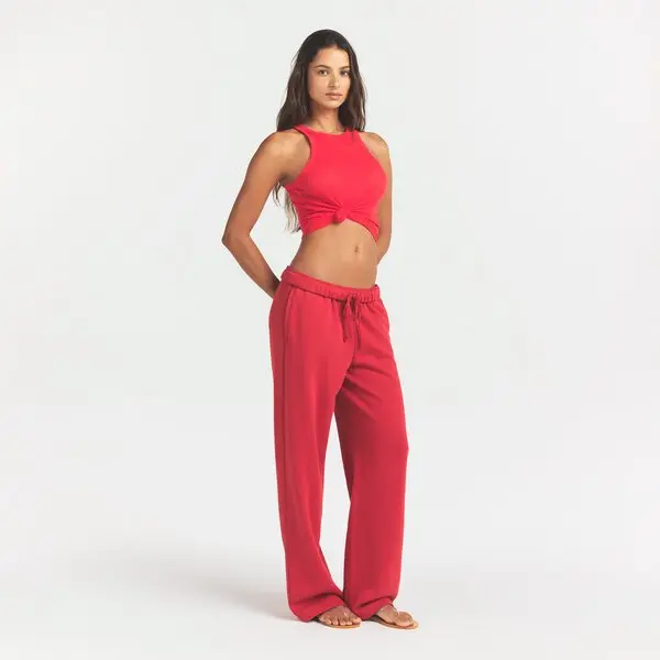 SKIMS Cotton Fleece Classic Straight Leg Pants