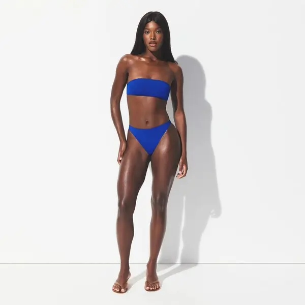 SKIMS Micro Bandeau Bikini Top - Cobalt