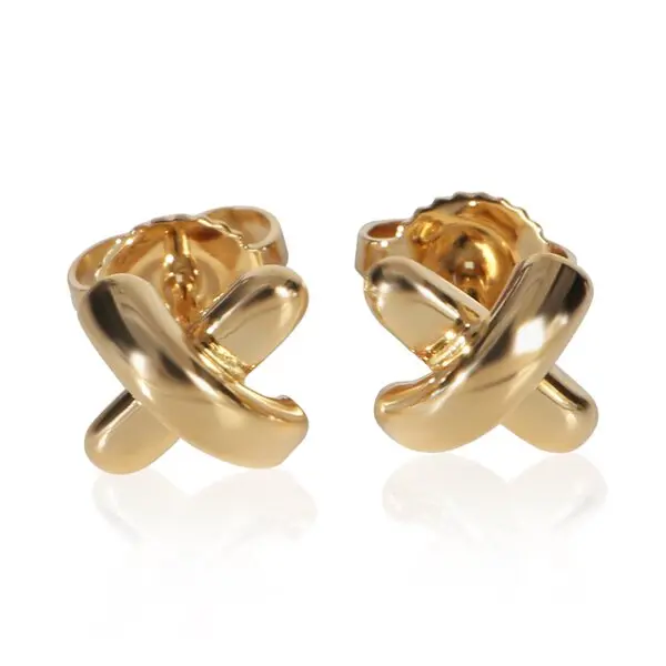 Tiffany & Co. Vintage X Stud Earrings In 18k Yellow Gold - Yellow_gold