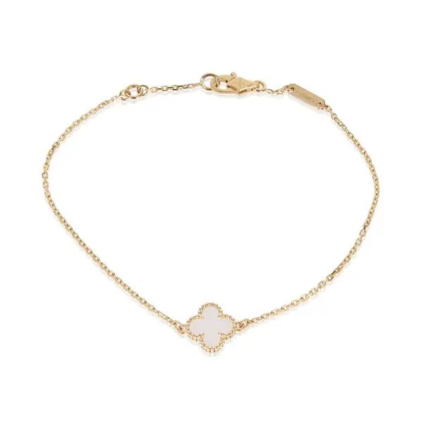 Van Cleef & Arpels Yellow Gold Mother Of Pearl Sweet Bracelet - Yellow_gold