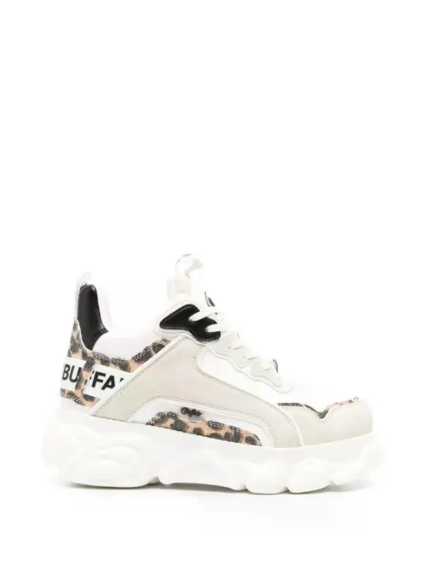 BUFFALO Cld Chai Leopard-print Panelled Sneakers