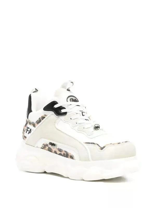 BUFFALO Cld Chai Leopard-print Panelled Sneakers