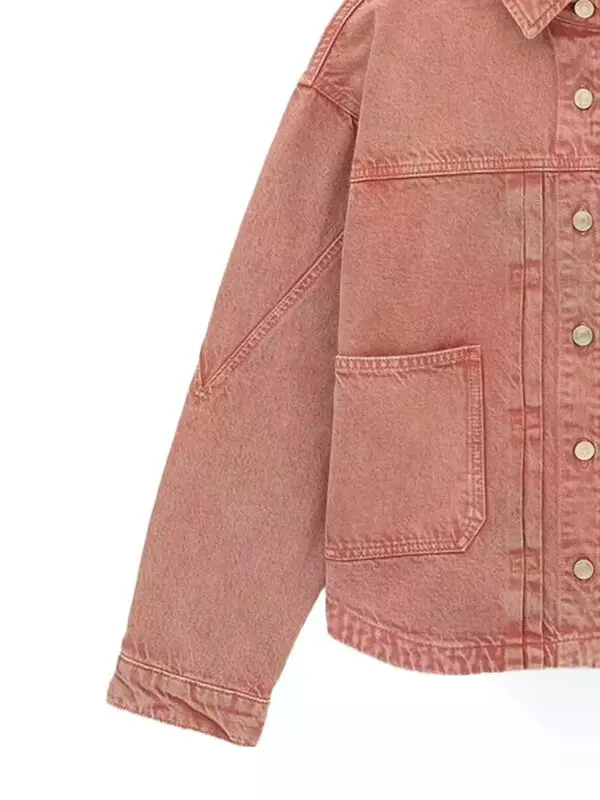 Ba&sh Runo Panelled Button-up Denim Jacket
