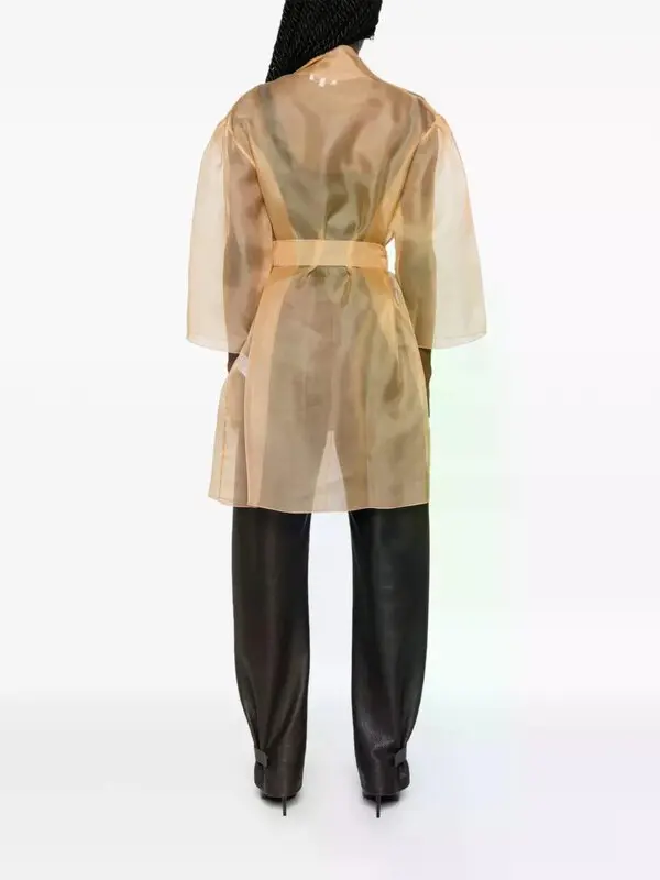 Antonelli Firenze Sheer Belted Coat