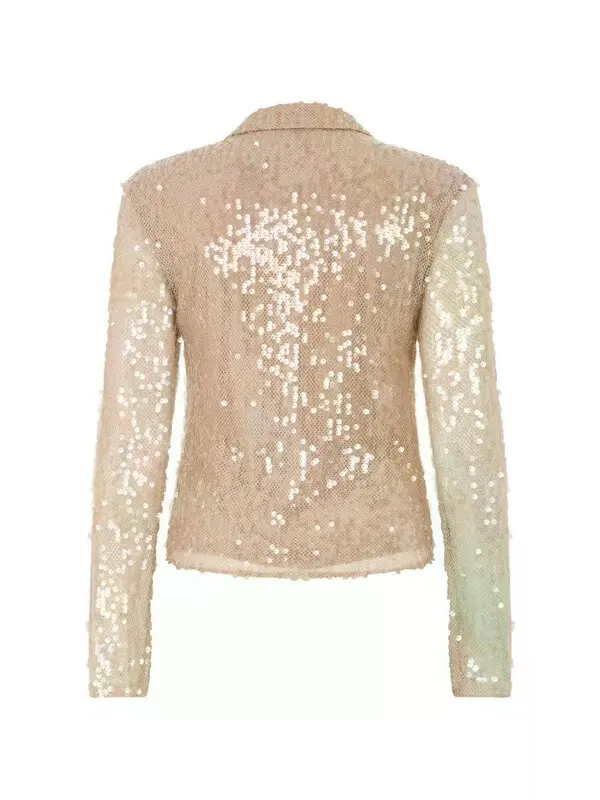 Veronica Beard Meryl Sequin Blouse - Neutrals
