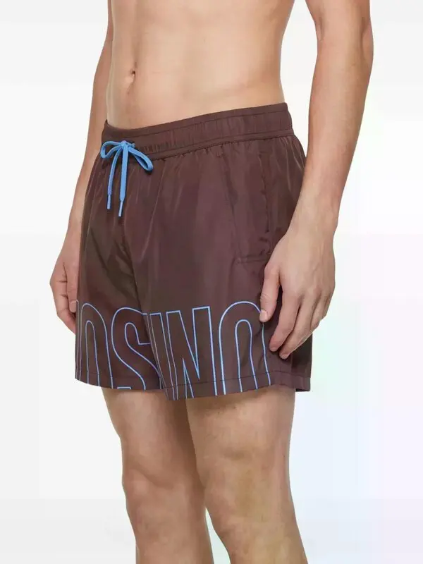 Moschino Print Drawstring Swim Shorts